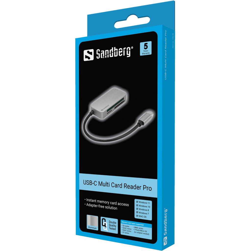 USB-C Multi Card Reader Pro