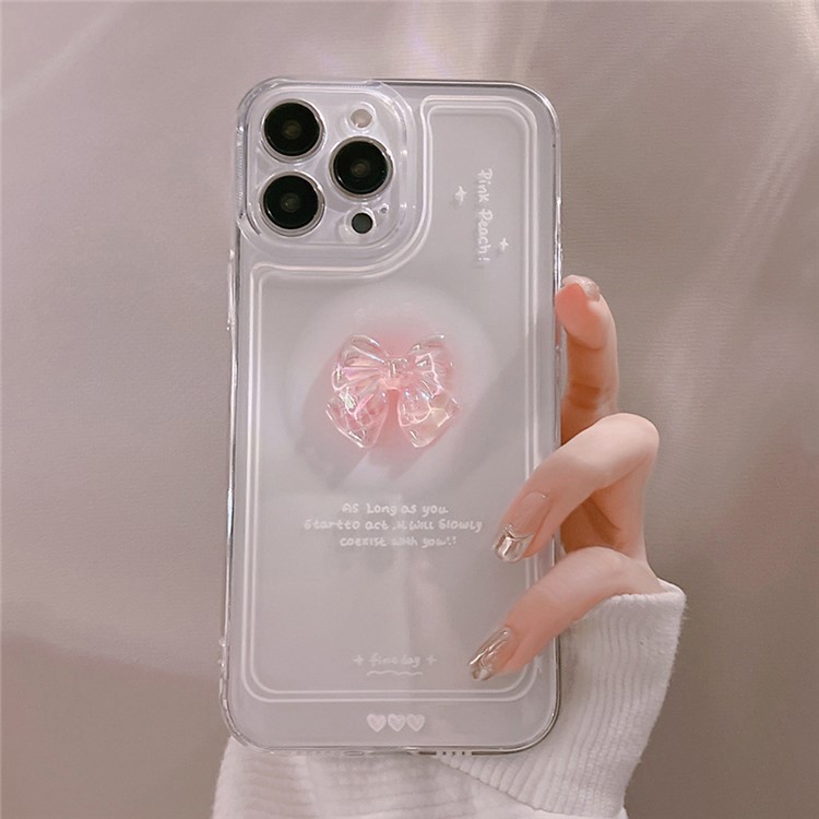 iPhone 12 Pro - Transparent med sløjfe