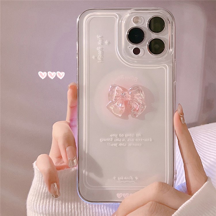iPhone 12 Pro - Transparent med sløjfe