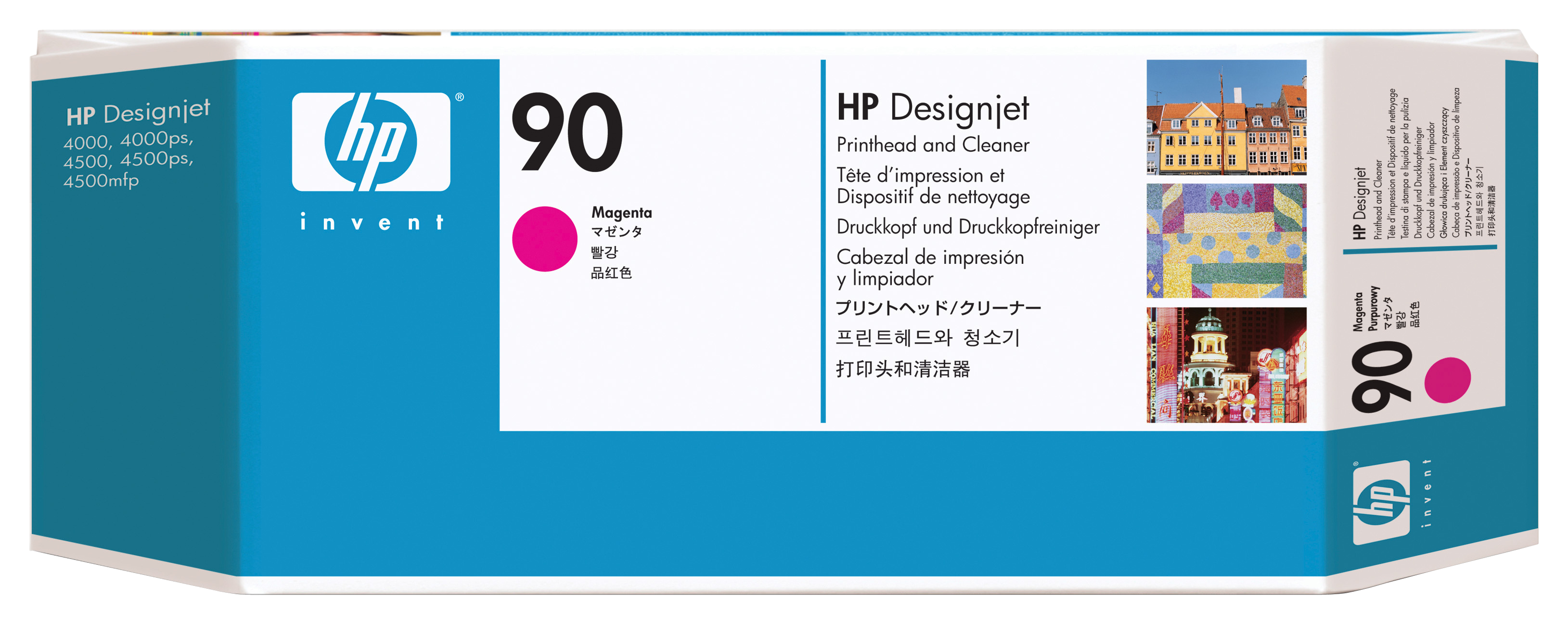 HP 90 Magenta DesignJet Printhead and Printhead Cleaner